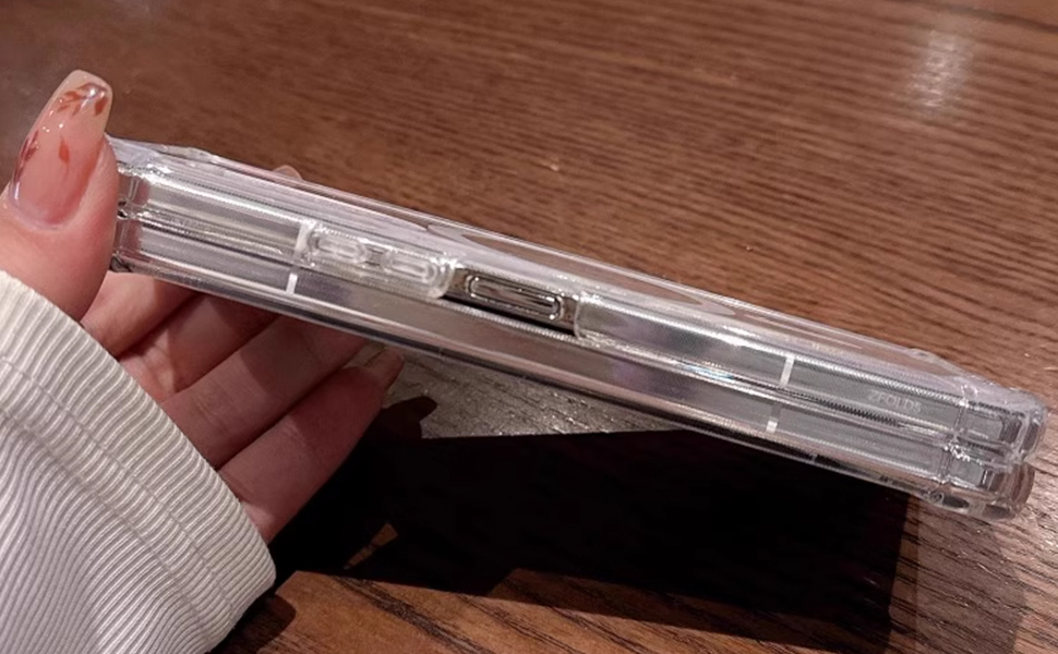 Amazon.com: ioiFour for Samsung Galaxy Z Fold 6 Magnetic Clear Case, Compatible with Wireless ...