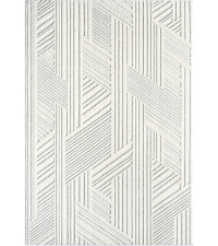 Amazon.com: Abani Cozy Cream Area Rug for Living Room, Bedroom - Swirl Waves Pattern - 5' x 8 ...