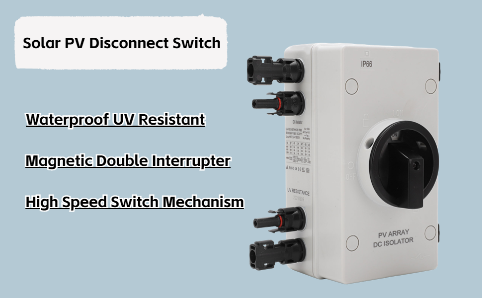 Amazon.com: YWBL-WH Solar PV Disconnect Switch 1000V 32A Box Isolator ...