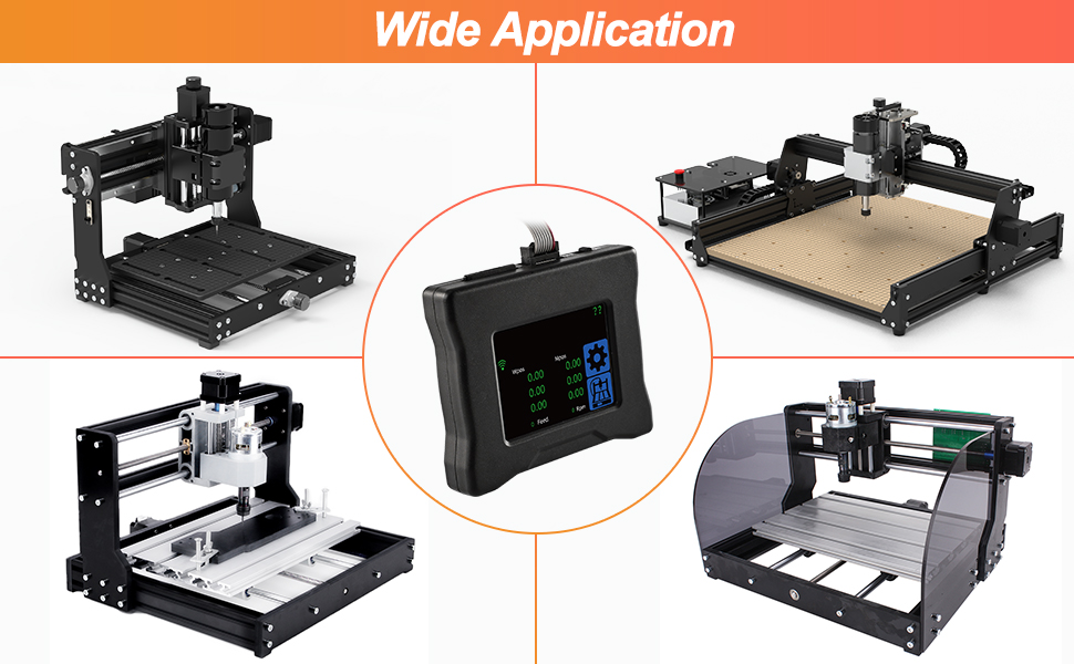 CNC GRBL Offline Controller, 2.8” Touchscreen LCD CNC Router Offline Control Module, GRBL ...