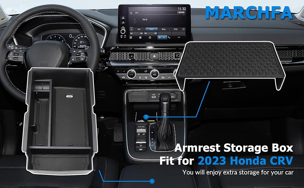 Amazon.com: MARCHFA Center Console Tray and Armrest Organizer Compatible for 2023 2024 2025 ...