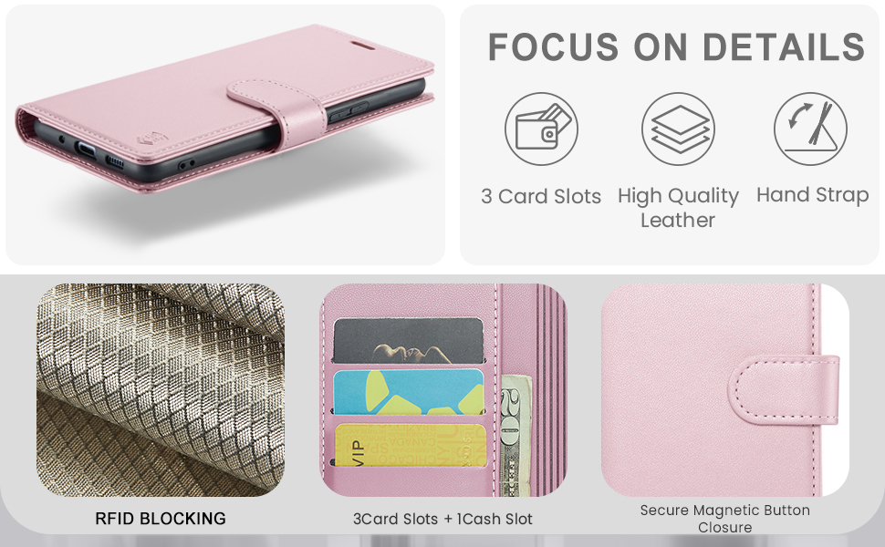 Amazon.com: FLIPALM for Samsung Galaxy A53 5G Wallet Case with RFID Blocking Credit Card Holder ...