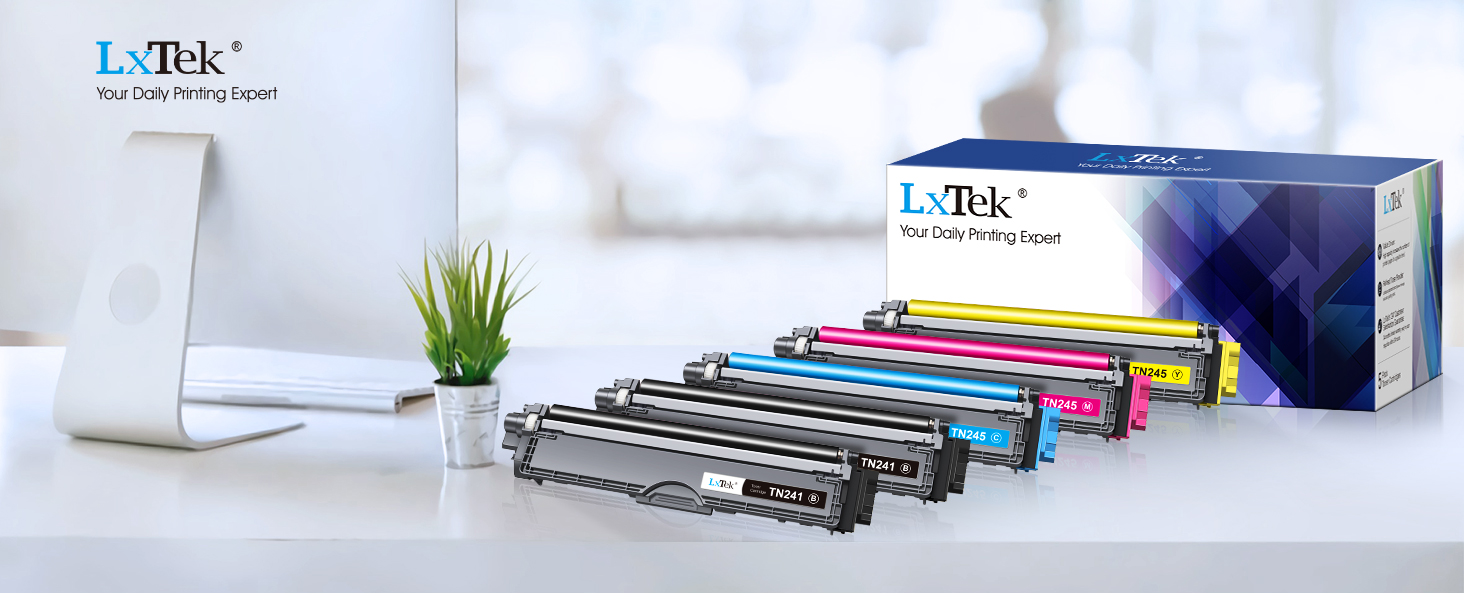 LxTek Compatible Toner Remplacement pour Brother TN241 TN245 pour MFC-9330CDW DCP-9020CDW MFC ...