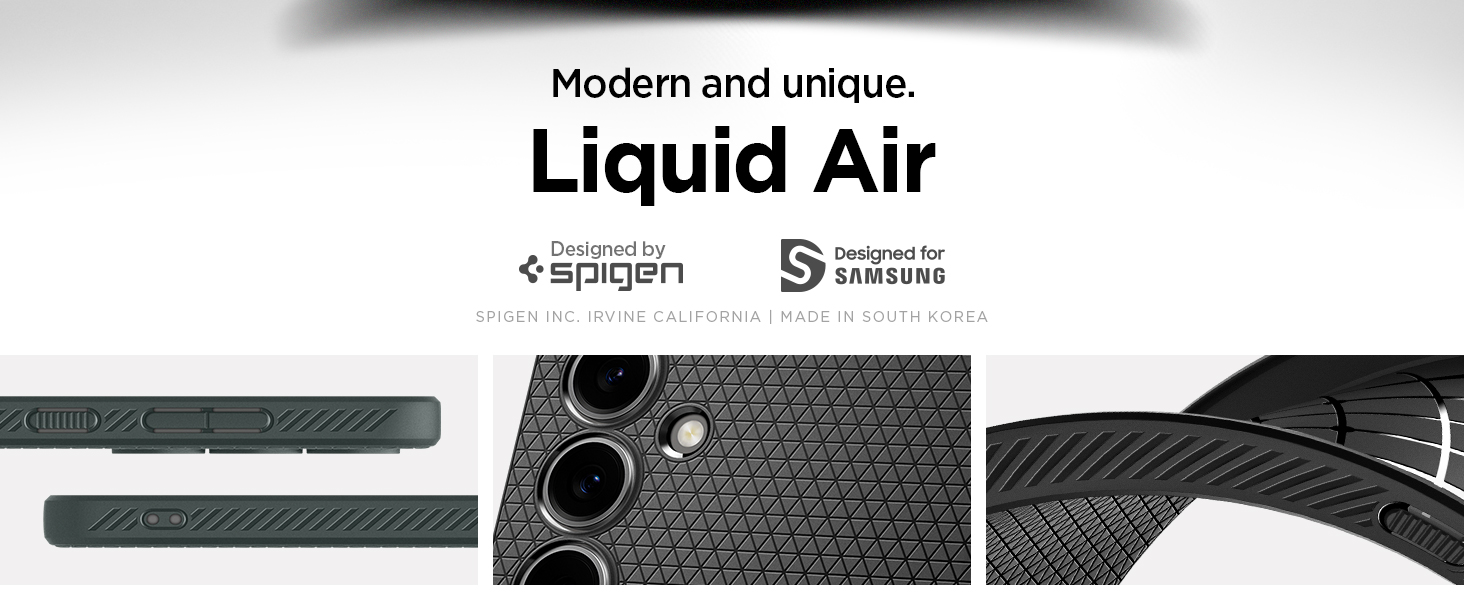 Spigen Case for Galaxy S24 FE Case, Liquid Air Designed for Samsung Galaxy S24 FE - Black ...