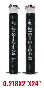 Amazon.com: YoToolGDS Pair of 2" Garage Door Torsion Springs Set with Non-Slip Winding Bars ...