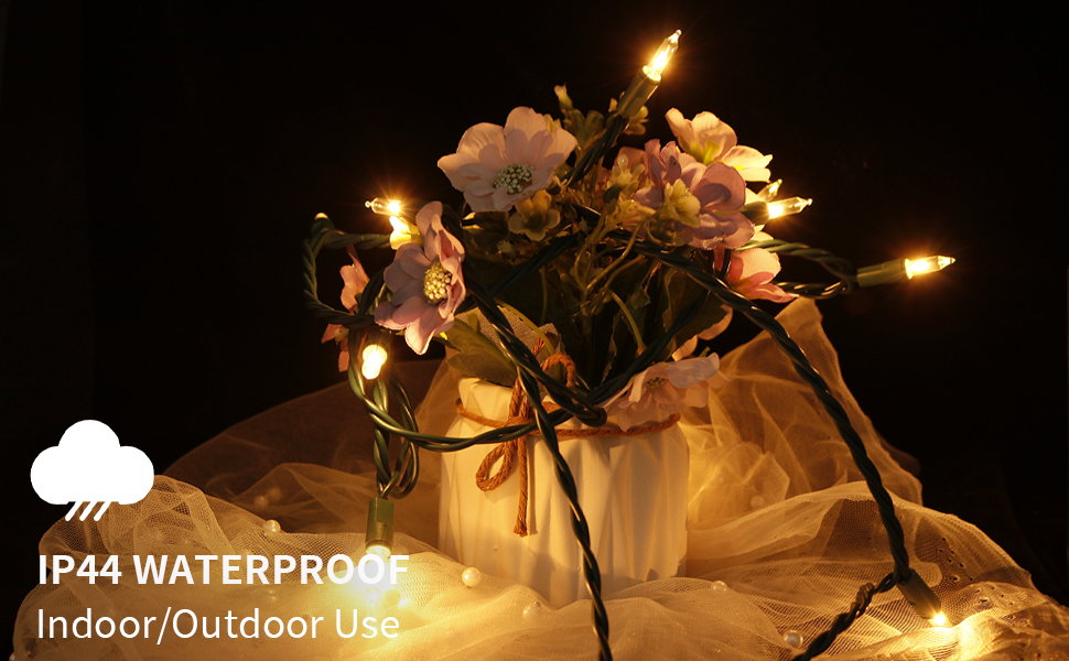 Amazon.com: MULTI-SPARKING Clear Christmas Lights 35 Count ...