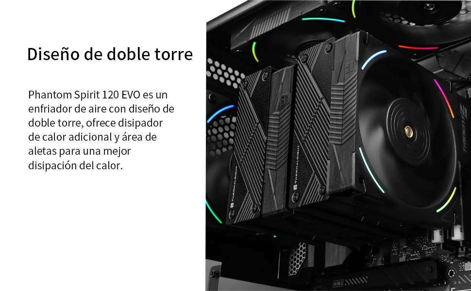 Thermalright Phantom Spirit 120 EVO,enfriamiento de CPU de 7 tubos de calor,para AMD AM4 AM5 ...