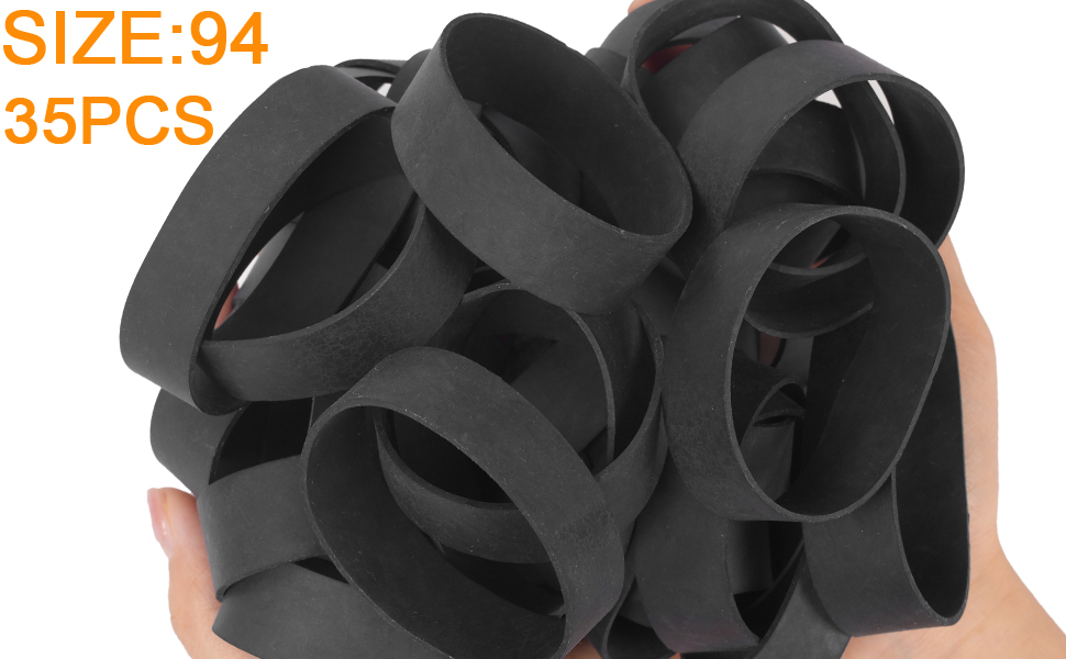 Amazon.com : Tactical rubber bands Size#94 black elastic rubber bands ...