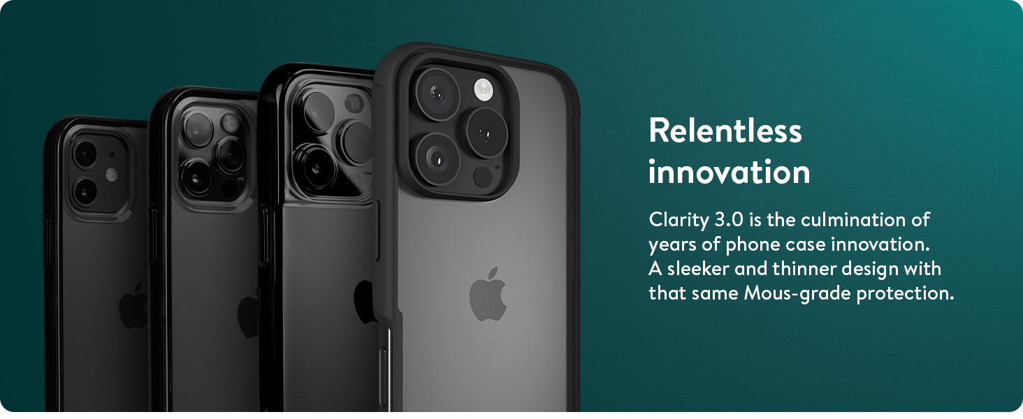 Amazon.com: Mous for iPhone 16 Pro Max Clear Case - Clarity 3.0 - Protective Scratch Resistant ...