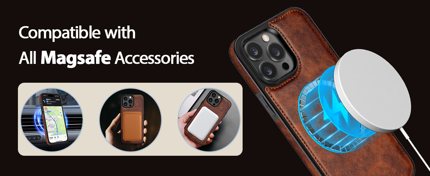 Amazon.com: LOHASIC Compatible with Magsafe for iPhone 14 Pro Max Wallet Case, 6 Card Slots ...