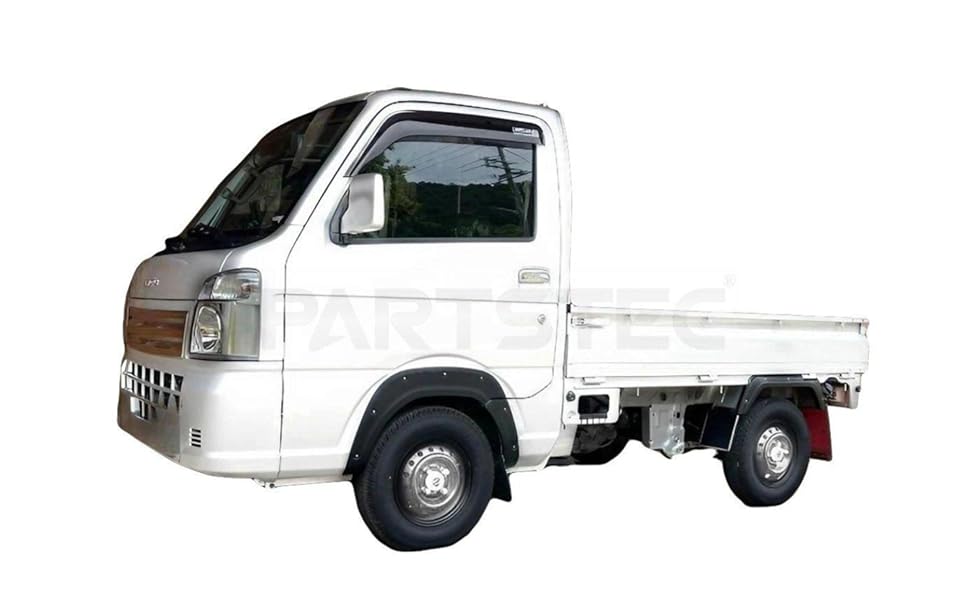 Amazon | MOTOR POWER スズキ キャリイ スーパーキャリイ DA16T 出幅 10mm オーバーフェンダー 6Pセット 未塗装 ブラック ダミーボルト付 キャリィ / 11 ...