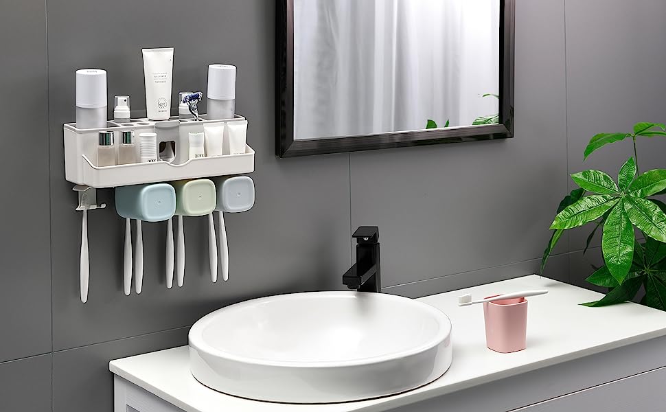 SRXES Acrylonitrile Butadiene Styrene (ABS) Toothbrush Holder with ...