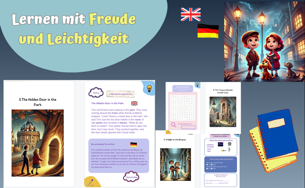 Spielerisch Englisch Lernen für clevere Entdecker I Abenteuer in Oxford: 3-Minuten Englische ...