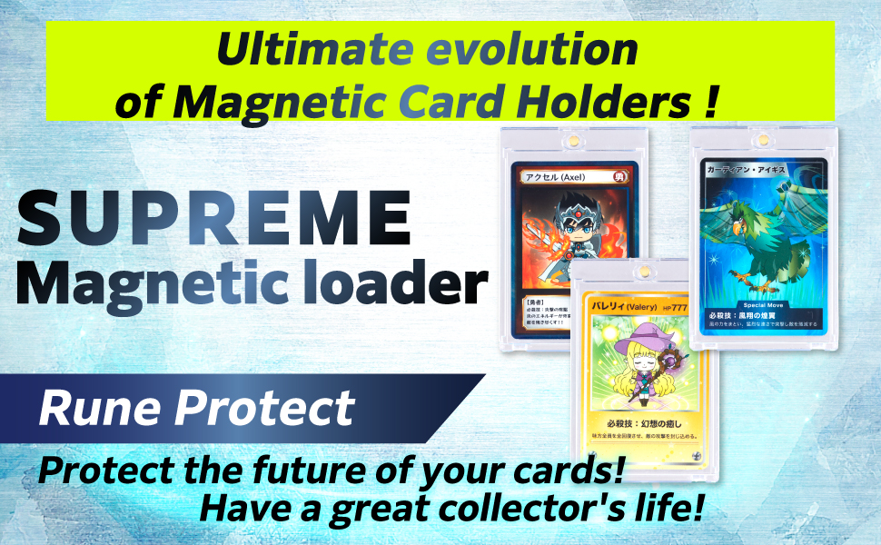Amazon.com: Rune Protect Magnetic Hard Cases for Trading Cards 35Pt UV Cut Fit for TCG, MTG ...