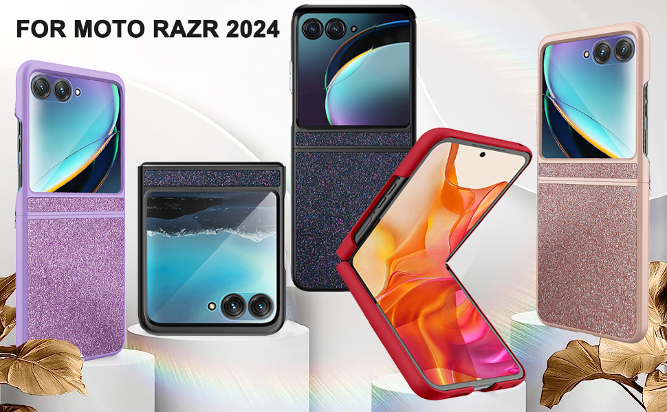 Amazon.com: NINKI for Motorola Razr 2024 Case with Screen Protector [Not for Moto Razr Plus 2024 ...