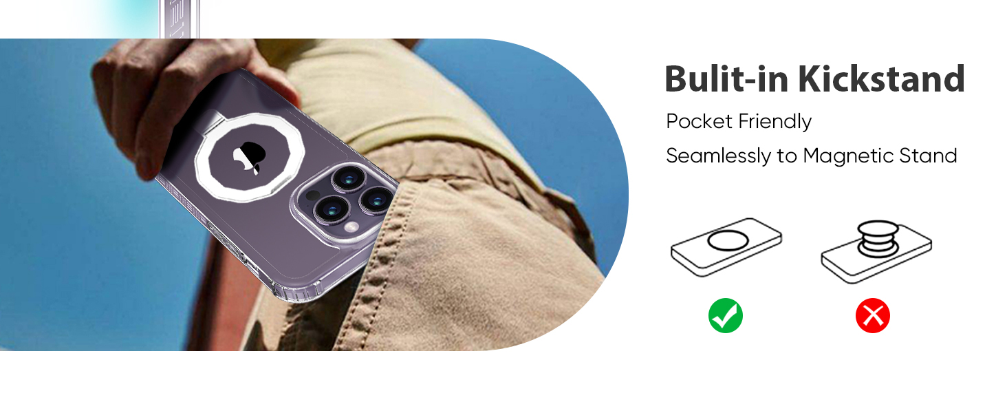 Amazon.com: BANLEA Compatible with iPhone 14 Pro Case, Built-in Screen Protector & Seamless ...