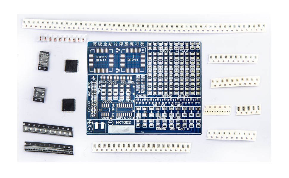 SMD NE555 CD4017 Rotating Flashing Water Lamp Kit Welding Practice Board DIY Soldering Kit Skill ...