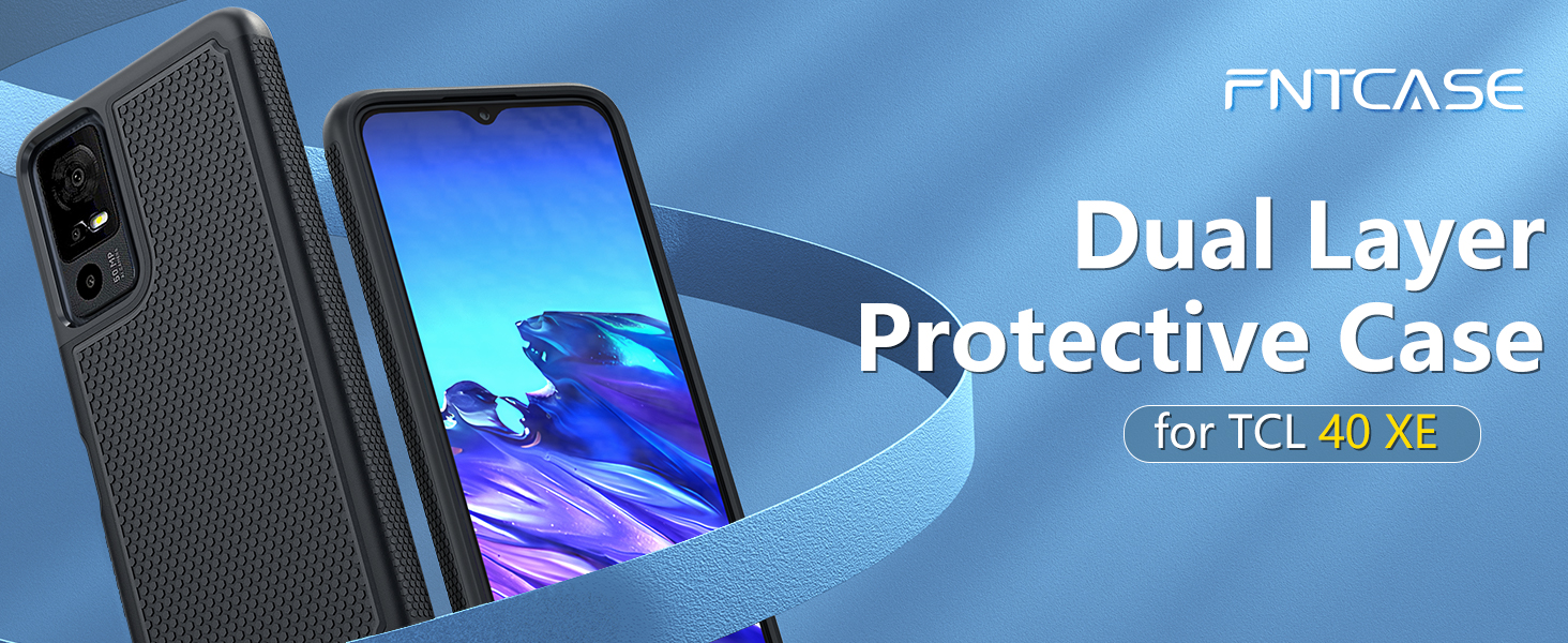 Amazon.com: FNTCASE for TCL 40-XE 5G Case: Dual Layer Matte Textured Phone Case Shockproof ...