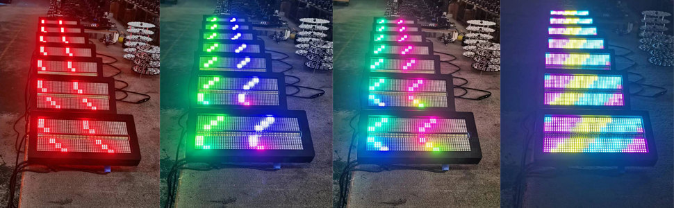 Amazon.com: JUNMAN 400W RGBW Led Strobe Light DJ Disco Stage Wash ...