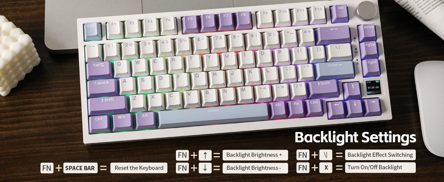 EPOMAKER Ajazz AK820 Pro 75% Gasket-mounted Mechanical Keyboard with ...