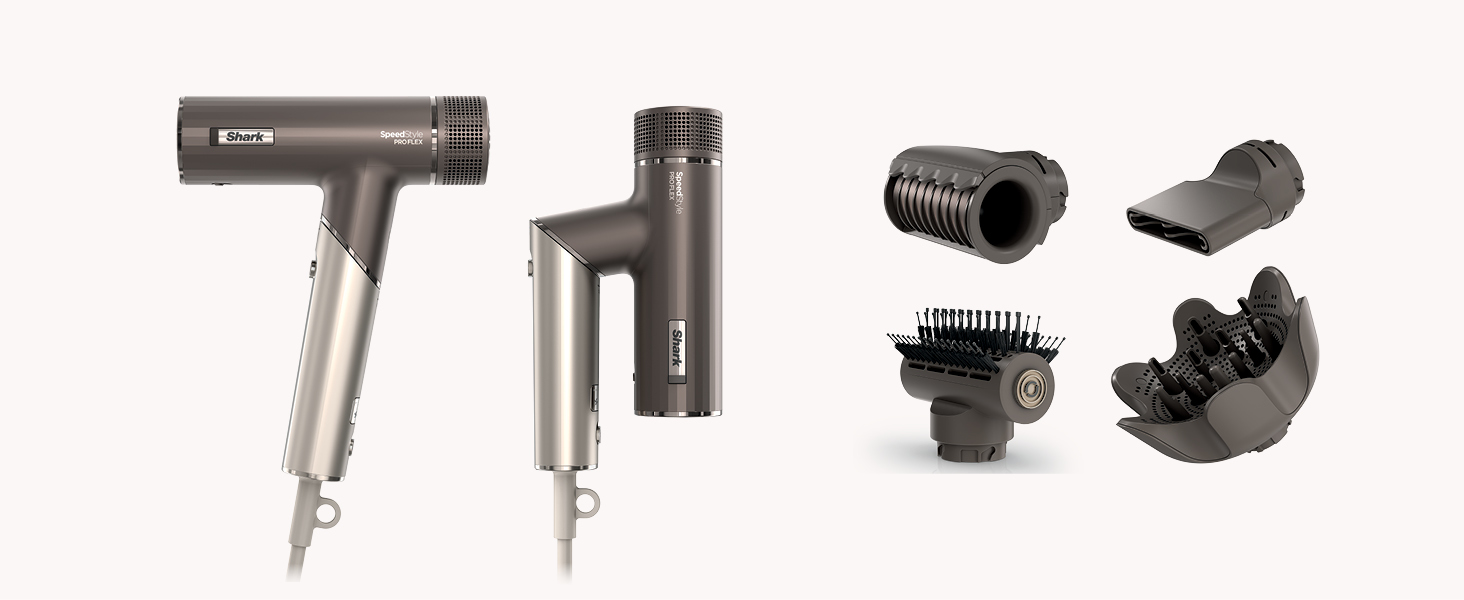 Shark® SpeedStyle™ Pro FLEX Professional Performance High-Velocity Hair Dryer System with Scalp ...