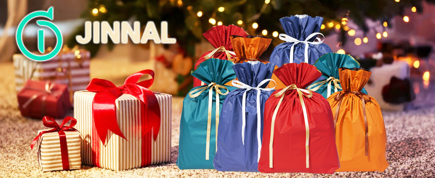 Amazon | ラッピング 袋 大 プレゼント 袋 大きい 梨地 光沢 W45×H56 cm ギフト袋 巾着袋 プレゼント用 贈り物 包装袋 誕生日 包む クリスマス バレンタイン 記念日 ...