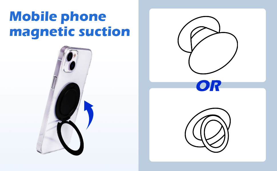 Amazon.com: GCQOO Magnetic Phone Ring Holder for PopSocket Kickstand for iPhone 12 13 14 15 ...