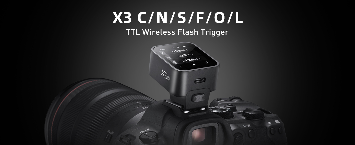 Godox X3-S TTL Inalámbrico Flash Trigger Compatible con Sony Cámara, OLED Pantalla táctil ...