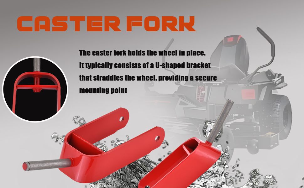 Amazon.com : LLYZFED 110-6581-01 Red Caster Fork Compatible with Various Toro Lawn Mower Tractor ...