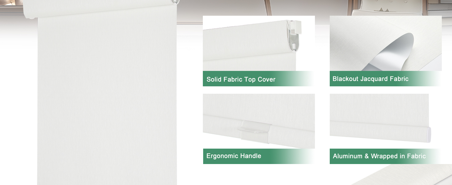 Amazon.com: Tonature No Drill Blackout Roller Shades Cordless Window Blinds for Indoor Windows ...