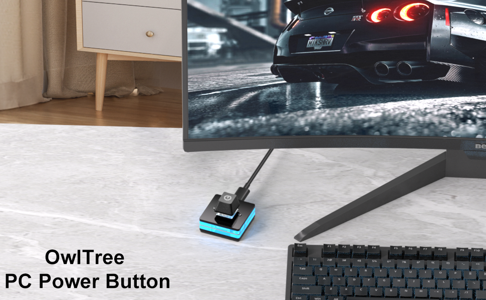 Amazon.com: PC Power Button, Desktop External PC Power Supply Switch ...