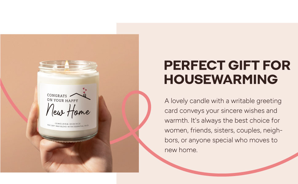 Amazon.com: LUMELOOM House Warming Gifts New Home- 9oz Aromatherapy Lavender Scented Soy Wax ...