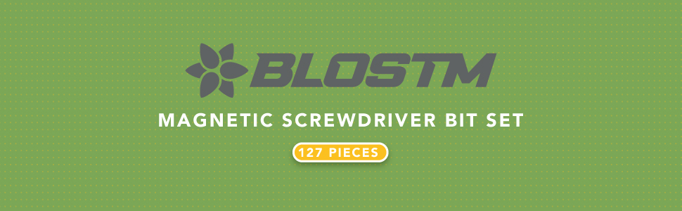 BLOSTM 127 Piece Magnetic Screwdriver Bit Set - Chrome Vanadium Steel Security Bit Set, Magnetic ...