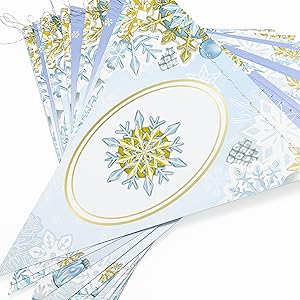 Amazon.com: Cheerland Snowflake Snow Globe Banner for Winter Wonderland ...