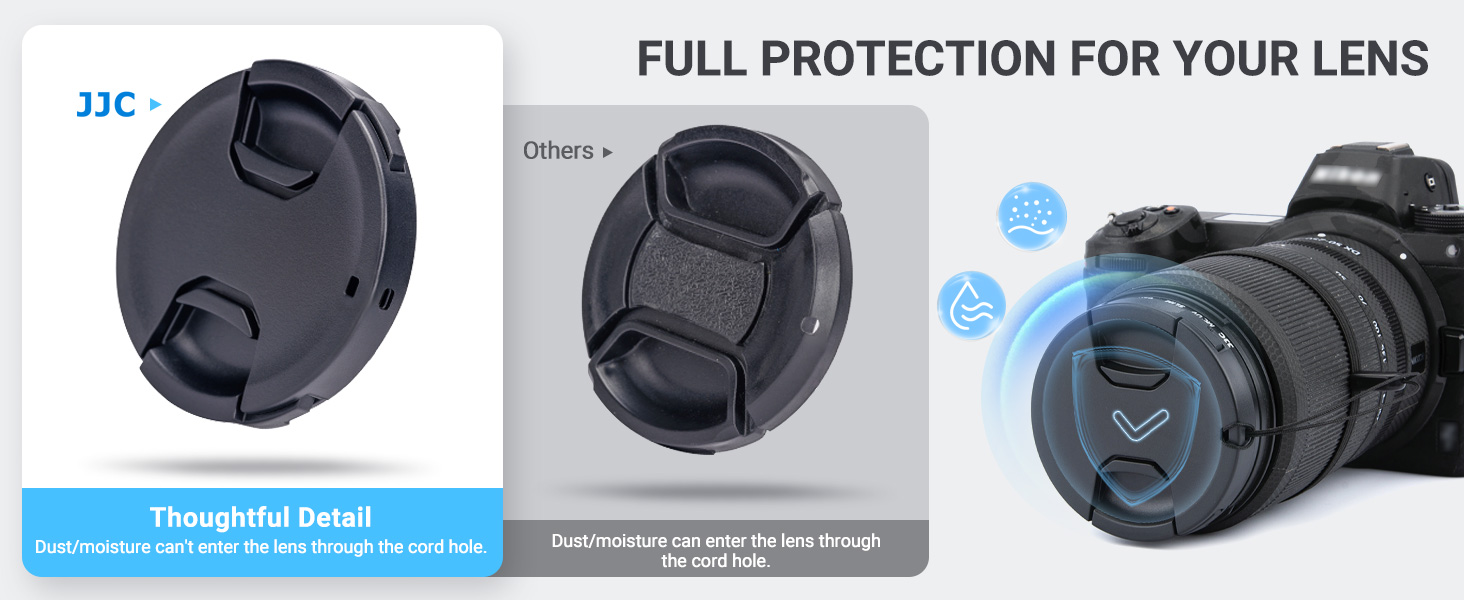 JJC 55mm Lens Cap Front Camera Lens Cover with Lens Cap Keeper for Sony FE 28-70mm f3.5-5.6 50mm ...