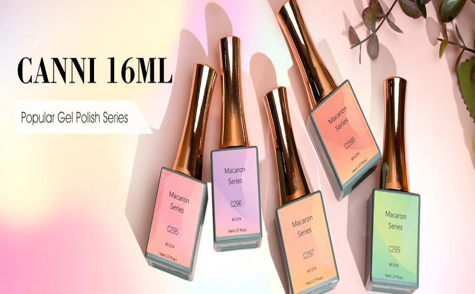 Buy CANNI Gel Nail Polish from BELLE GAGA™ 1 Pcs 16ml Gel Polish Color Soak Off LED Nail Gel ...