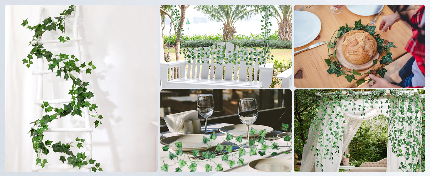 Amazon.com: Alotiki 60 Pack 420 Feet Vines,Ivy,Ivy Garland,Fake Ivy,Fake Leaves,Ivy Vines ...