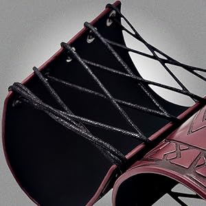 Amazon.com: HiiFeuer Viking Arm Bracer Embossed Fenrir Mjolnir Faux ...