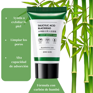 Mascarilla Negra Peel Off Elimina Poros Puntos Negros Acné Todo tipo de piel Acido Salicílico ...