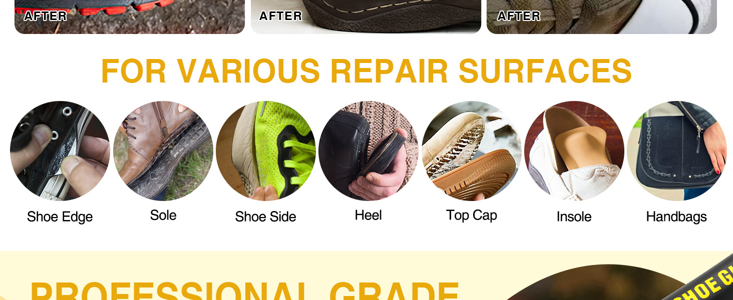 Shoe Glue, 60ml Extra Strong Shoe Repair Adhesive, Permanent Clear ...