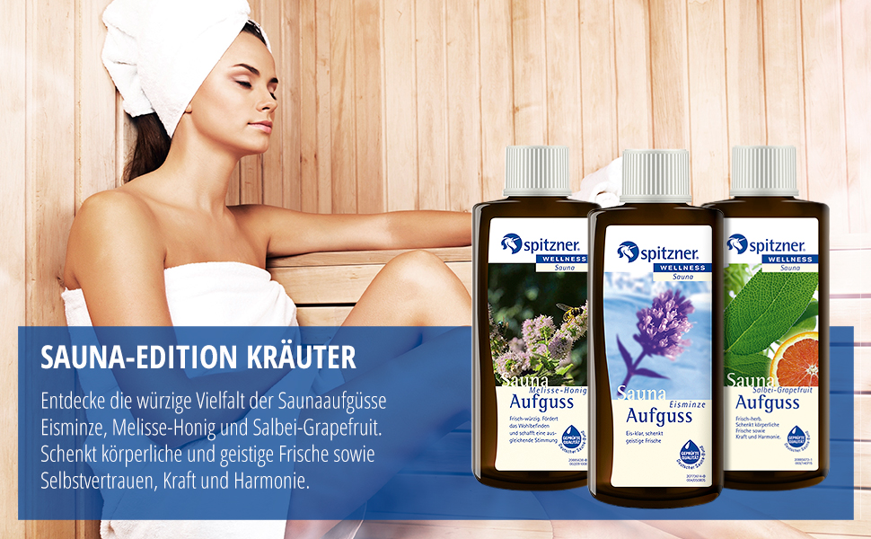 Spitzner Saunaaufguss Set Kräuter (3 x 190ml) : Amazon.de: Drogerie & Körperpflege