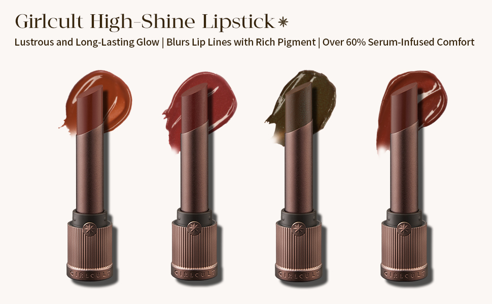 Amazon.com : GIRLCULT Hydrating Glossy Lipstick – Long Lasting Tinted Lip Balm, Non Sticky Lip ...