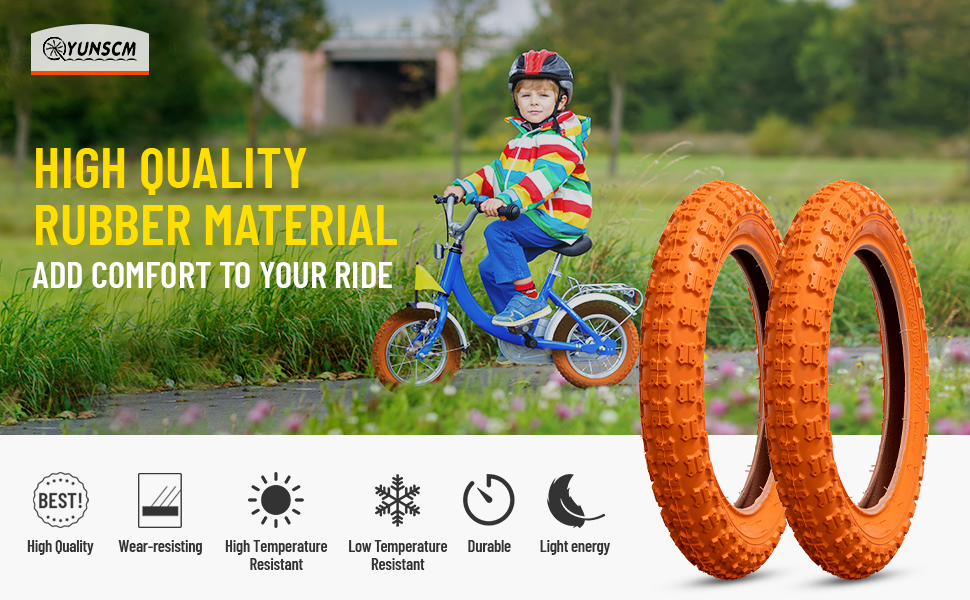 Amazon.com : YUNSCM 2-PCS 12.5" Kid Bike Tires 12 ½ X 2 ¼ (62-203) and 12/12.5" Heavy Duty Bike ...