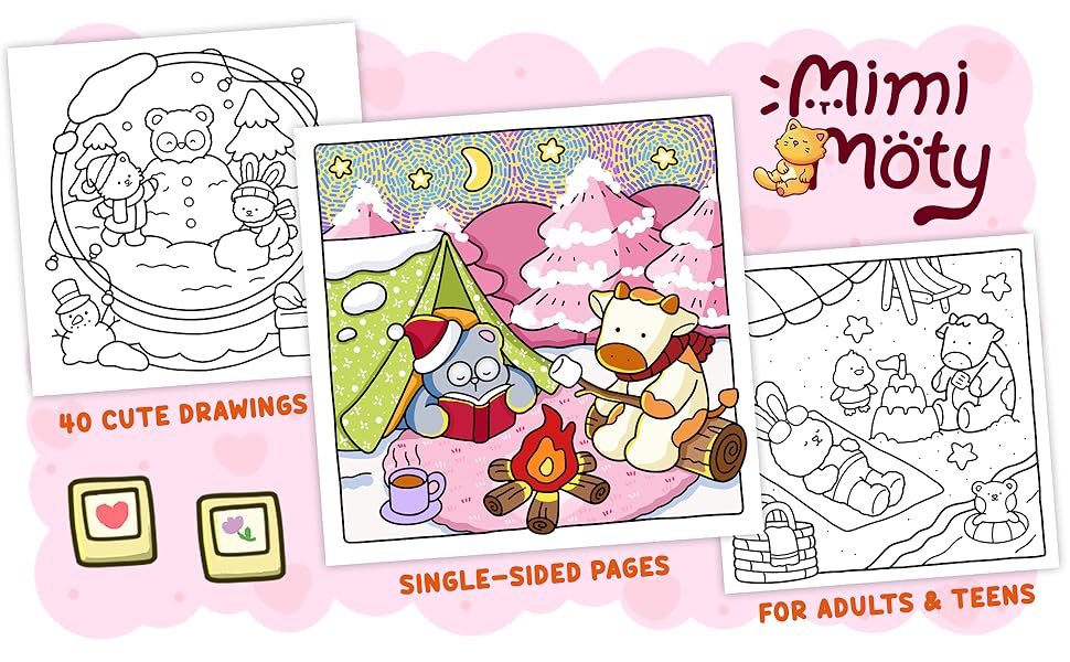 Amazon.com: Cozy Hunnies: Coloring Book for Adults and Teens Featuring ...