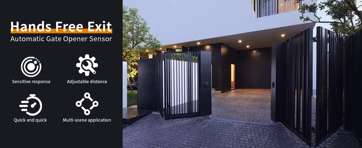 Amazon.com: Vehicle Exit Sensor,Automatic Gate Exit Sensor,Driveway ...