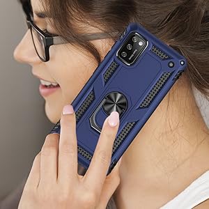 Yiakeng Samsung A41 Phone Case, Samsung A41 Case With Screen Protector, Silicone Shockproof ...