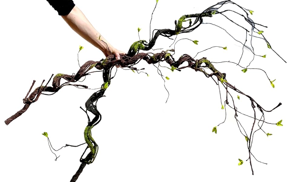 Amazon.com: Artificial Flexible Tree Rattan Branches Jungle Climber ...