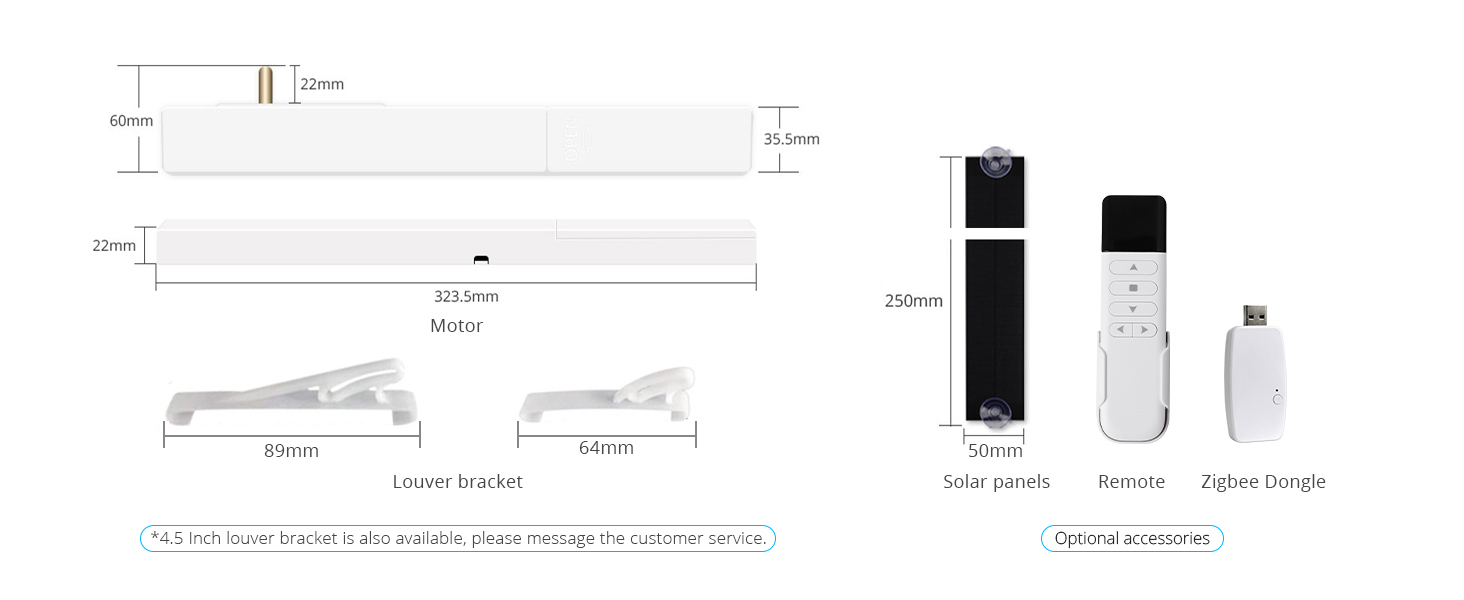 Amazon.com : Blindsmart Plantation Shutters Motor, Smart Electric Motor Automatic Opener for ...