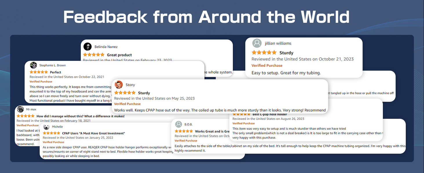 Amazon.com: IKSTAR CPAP Hose Holder for Bed, Retractable Bedside CPAP Hose Tube Hanger, Lasts 10 ...