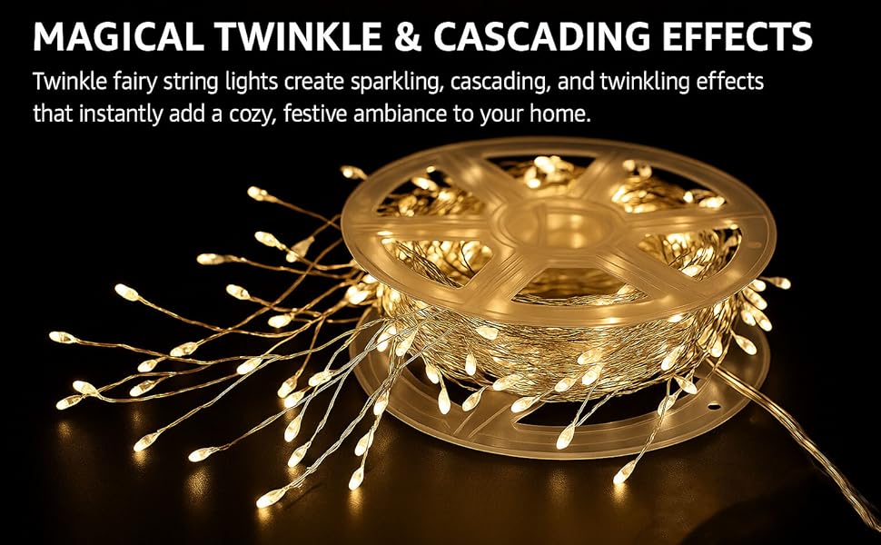 LED Copper Wire Firecracker Light String for Christmas Tree,Waterproof ...